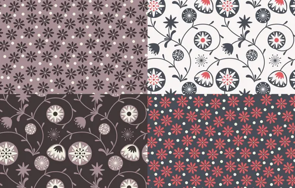 Download wallpaper flowers, pattern, texture, section textures in ...