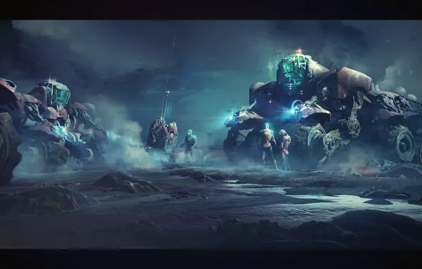 Wallpaper space, fiction, the suit, art, Rover, engineer for mobile and ...