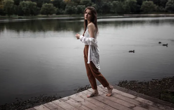 Download Wallpaper Pants Vasilisa Sarovskaya Andrey Frolov Section Girls In Resolution 1920x1080 