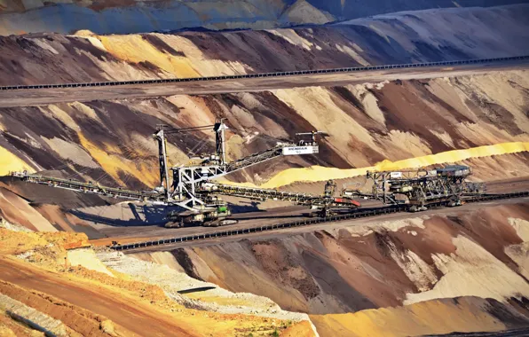 Wallpaper europa, Germany, North Rhine-Westphalia, RWE, Lignite mining ...