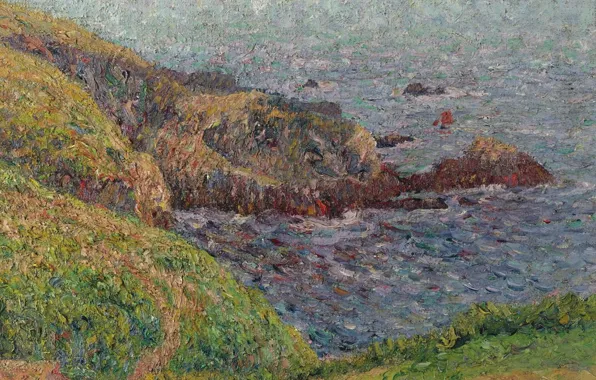 Wallpaper landscape, picture, Bay, Gustave Loiseau, Gustave Loiseau for ...