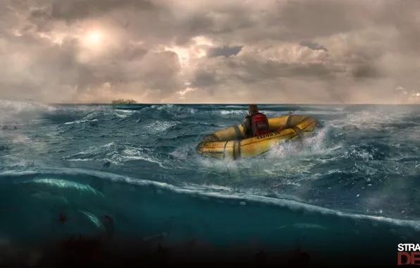 Download wallpaper game, island, the crash, sharks, survival, Stranded ...