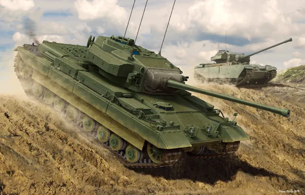 Download wallpaper tank, prototype, British Army, conqueror, Valery ...