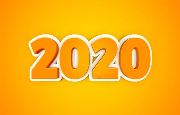 Wallpaper background, holiday, figures, New year, New Year, 2020 for ...