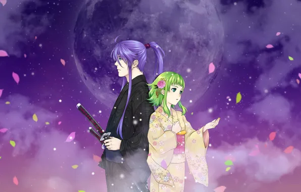 Wallpaper sword, vocaloid, two, Vocaloid for mobile and desktop ...