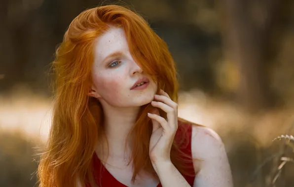 Wallpaper girl, portrait, Maria for mobile and desktop, section девушки ...