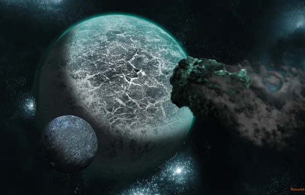 Wallpaper planet, planet, meteor, asteroid images for desktop, section ...