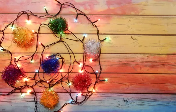 Wallpaper holiday, glow, New year, widescreen, background, the ...