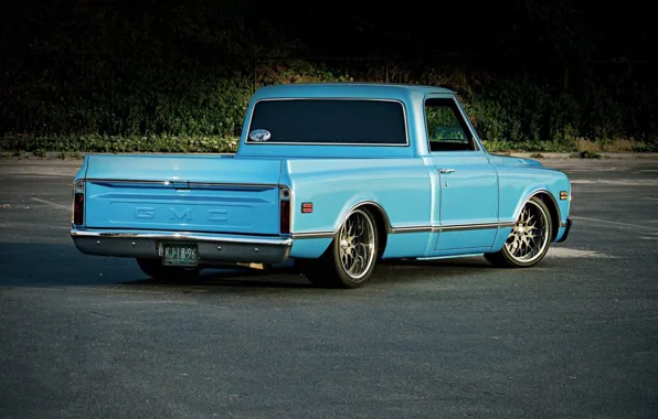 Download wallpaper Blue, Truck, Fleetside, Gmc, section other in ...