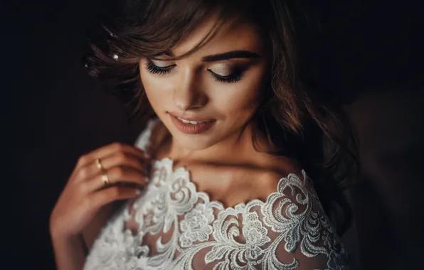 Wallpaper girl, portrait, the bride for mobile and desktop, section ...