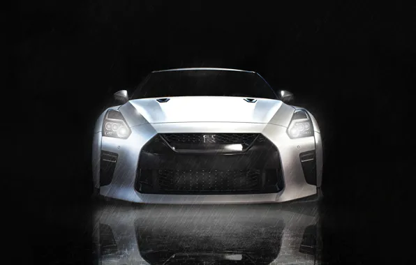 Wallpaper Auto, White, Machine, GTR, Nissan, GT-R, Lights, Car, Art ...