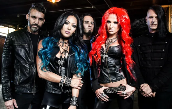 Wallpaper group, Metal, Rock, musicians, Butcher Babies for mobile and ...