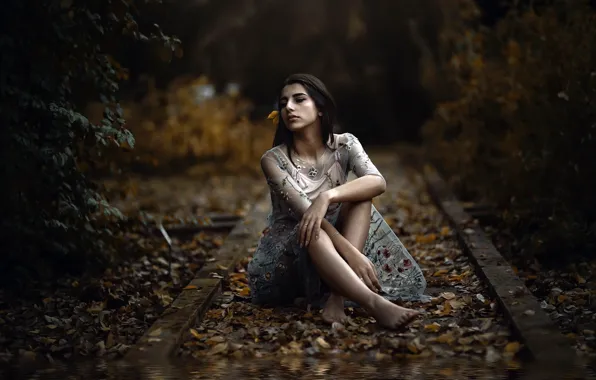 Wallpaper girl, nature, street for mobile and desktop, section девушки ...