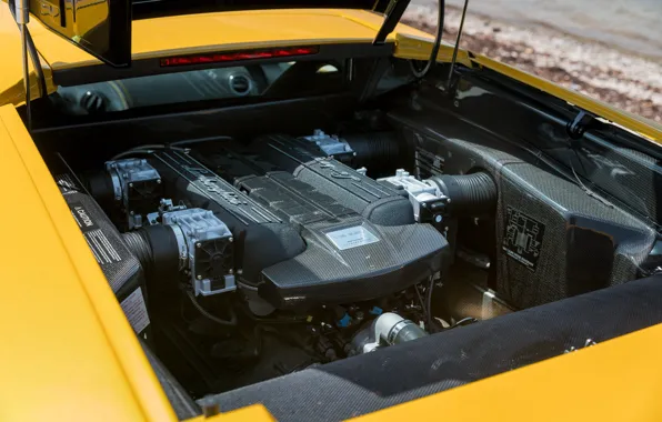 Wallpaper Lamborghini, Lamborghini Murcielago, Murcielago, V12, engine ...