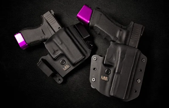 Download wallpaper background, guns, holster, Glock 43, 17, section ...