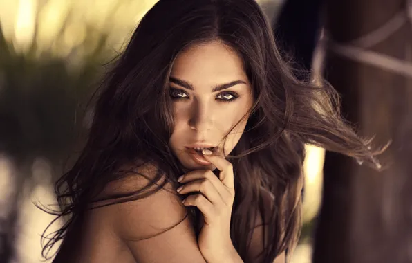Wallpaper look, girl, face, hair, brown hair, Nastya, Panteleeva for ...