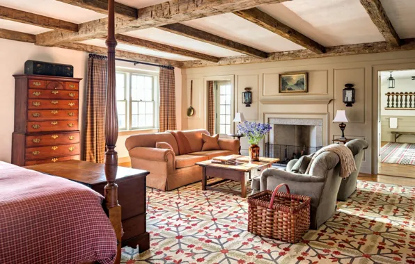 Wallpaper design, style, interior, fireplace, bedroom, living room ...