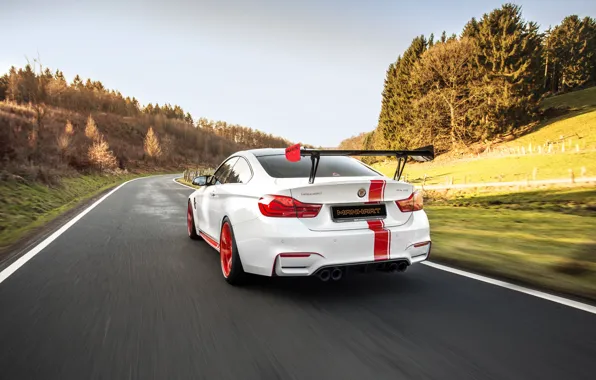 Wallpaper rear view, 2018, 550, BMW M4, Manhart Racing, MH4 for mobile ...