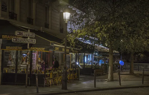 Wallpaper night, romance, Paris for mobile and desktop, section город ...