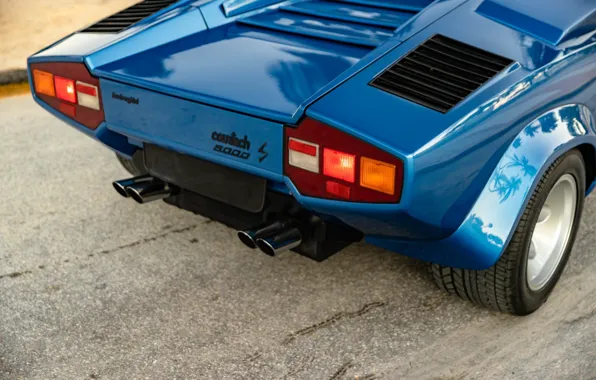 Wallpaper Lamborghini, Countach, LP5000 S, rear view, Lamborghini ...