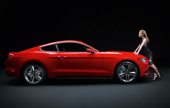 Wallpaper red, Mustang, Ford, Mustang, profile, red, Sienna Miller ...