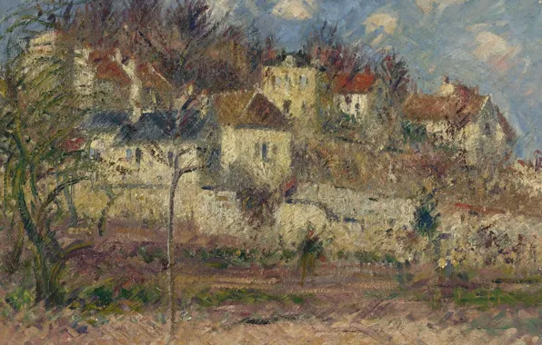 Wallpaper landscape, home, picture, Gustave Loiseau, Gustave Loiseau ...