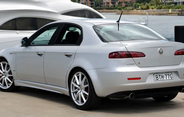 Download wallpaper Alfa Romeo, Alfa, Romeo, 159, Back, Silver, Alfa ...