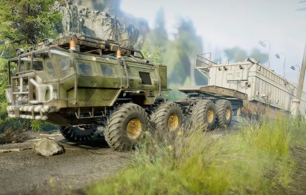 Wallpaper HDR, Tree, Truck, Game, UHD, Xbox One X, Gras, Photography by ...