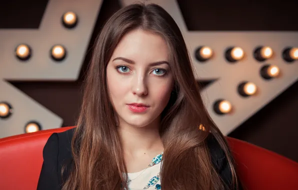 Download wallpaper light, girl, fashion, studio, style, blue, eyes ...