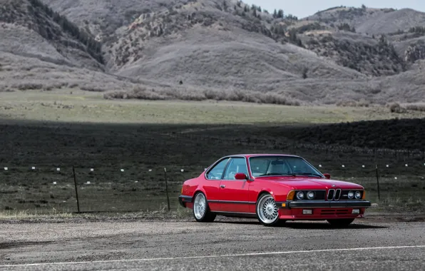 Wallpaper Red, Wheels, E24, M6 for mobile and desktop, section bmw ...