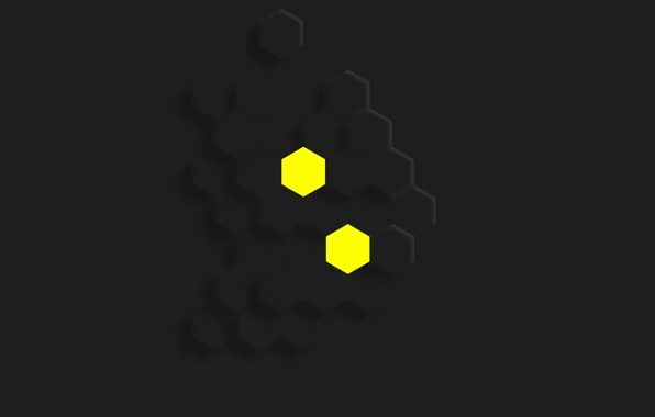 Wallpaper minimalism, cell, the dark background, geometry for mobile ...