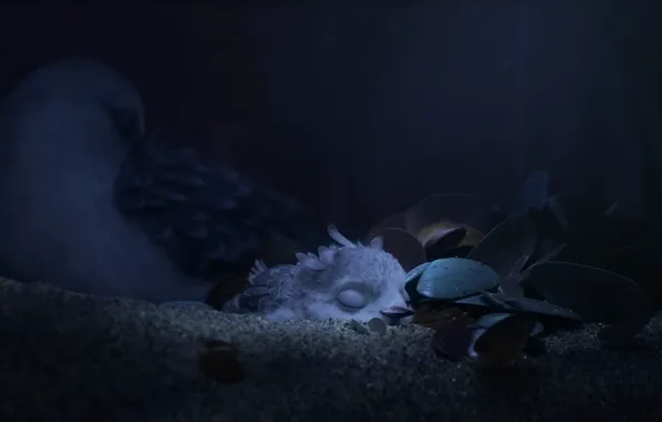 Download wallpaper animation, disney, sleep, cute, Piper, section other ...