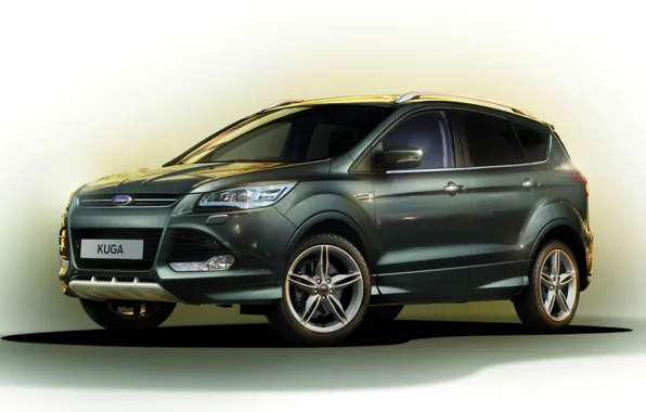 Download wallpaper Green, Crossover, Titanium X Sport, Ford Kuga ...