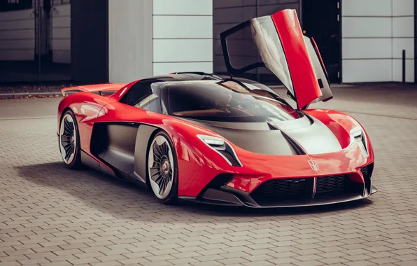 Download wallpaper red, Hongqi, Hongqi S9 Prototype, section supercar ...