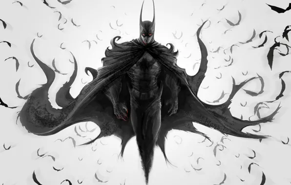 Wallpaper The Dark Knight, Batman, fan art, DC Comics for mobile and ...