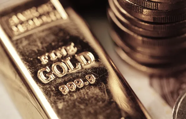 Download wallpaper metal, gold, ingot, section miscellanea in ...