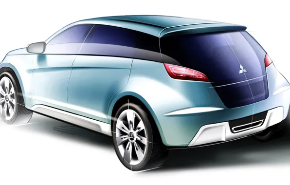 Wallpaper design, figure, Mitsubishi, Concept-cX for mobile and desktop ...