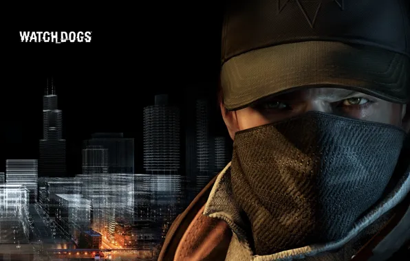 Wallpaper look, mask, jacket, guy, Watch Dogs for mobile and desktop ...