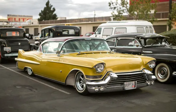 Wallpaper yellow, Cadillac, classic for mobile and desktop, section ...