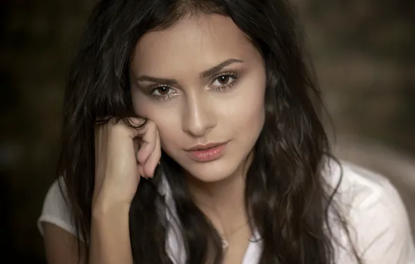 Wallpaper Girl Sexy Beauty Eyes Face Hair Sight For Mobile And
