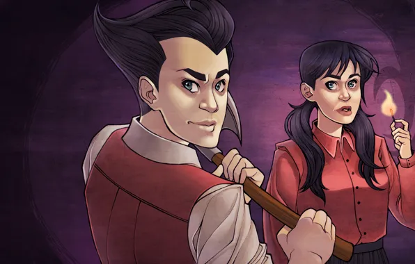 Wallpaper Wilson, Don't Starve, indie game, survival, Willow, Klei ...