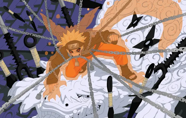 Wallpaper chain, Naruto, manga, Kunai, Uzumaki Naruto, Jinchuriki ...