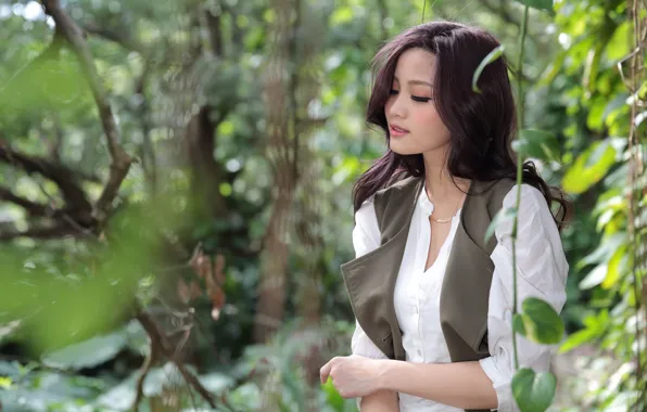 Wallpaper Girl Asian Cutie Bokeh For Mobile And Desktop Section