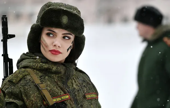 Wallpaper girl, soldier, Military Uniform for mobile and desktop ...
