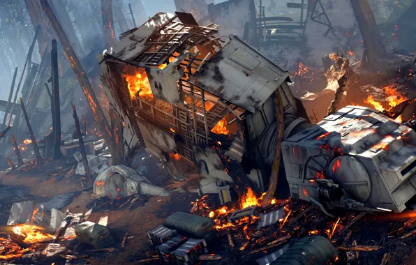 Wallpaper Star Wars, Star Wars Battlefront, AT ACT Walker, Star Wars ...