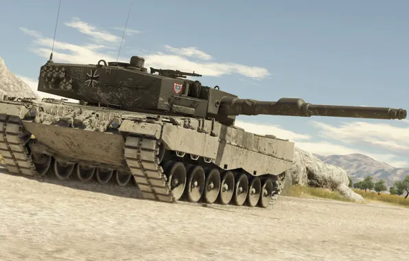 Wallpaper Germany, Tank, Game, Leopard 2A4, War Thunder, Gaijin ...