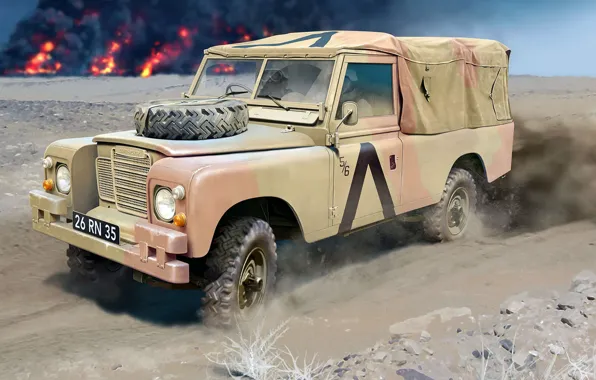 Wallpaper figure, art, UK, Land Rover, easy English armored for mobile ...