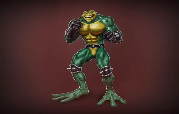 Wallpaper Minimalism, Figure, Art, Toad, Battletoads, Toad, Zitz ...