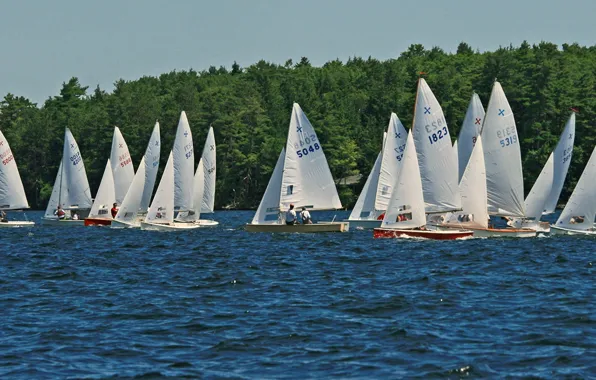 Wallpaper lake, sport, boat, sail, regatta for mobile and desktop ...