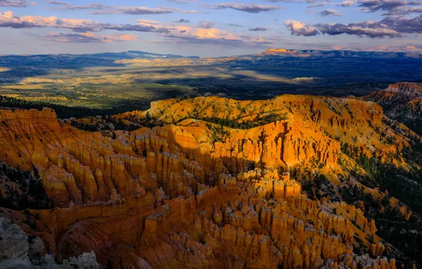 Download wallpaper clouds, light, mountains, rocks, the slopes, view ...